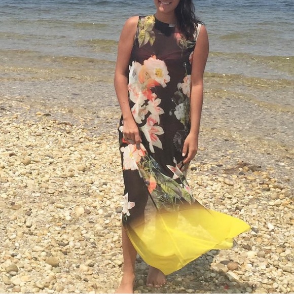 Ted Baker | Swim | Ted Baker Swim Coverup Opulent Bloom Maxi | Poshmark